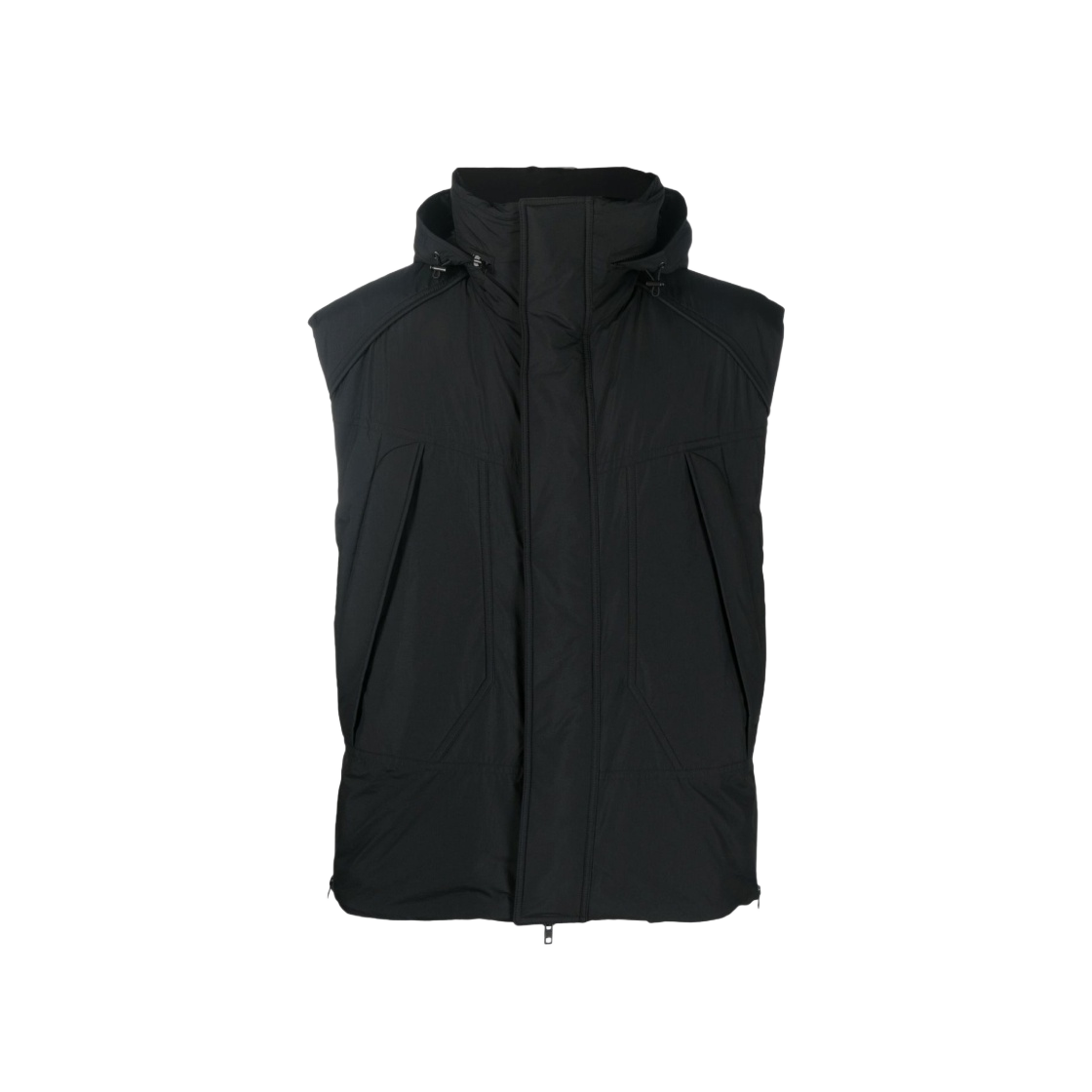 준지 프리마로프트 후드 오버핏 베스트 블랙 | JUUN.J | KREAM