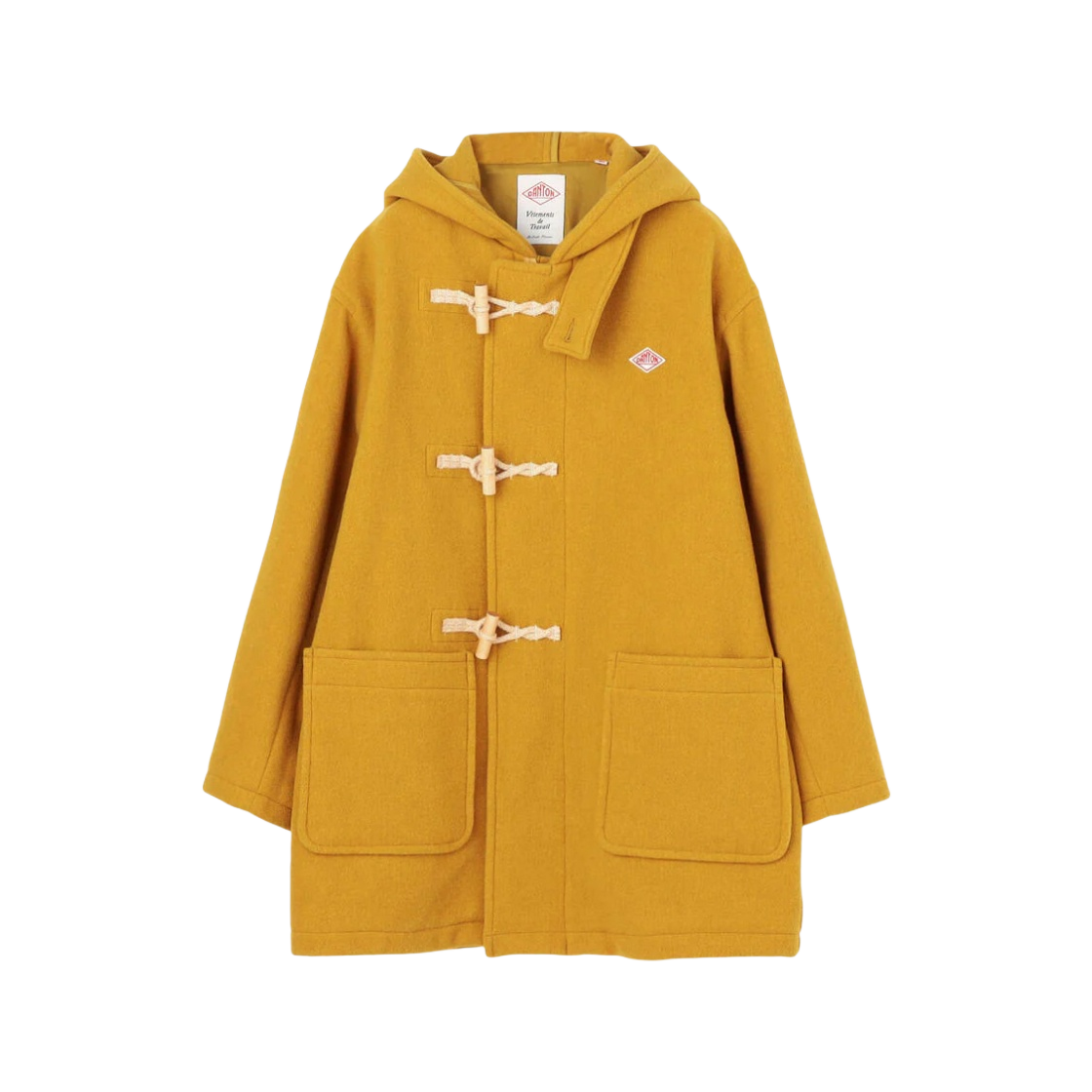 단톤 울 라이트 파일 더플 코트 머스타드 | Danton | KREAM