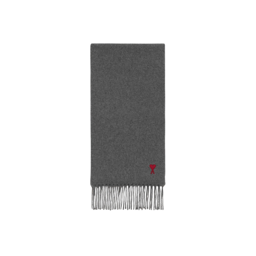 아미 스몰 하트 로고 울 클래식 스카프 블랙 | AMI | KREAM