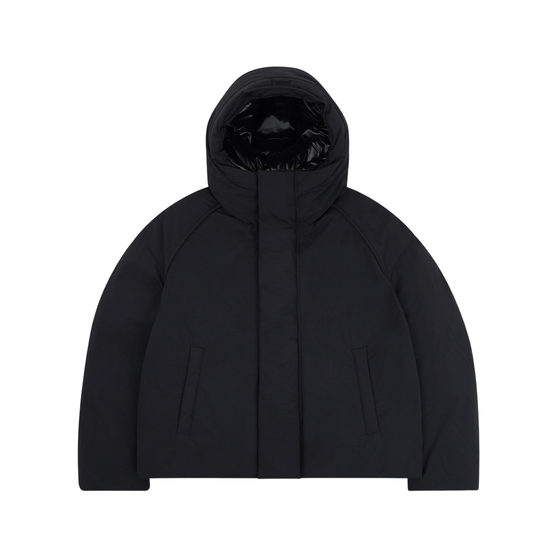 준지 숏 다운 후디 점퍼 블랙 - 22FW | JUUN.J | KREAM