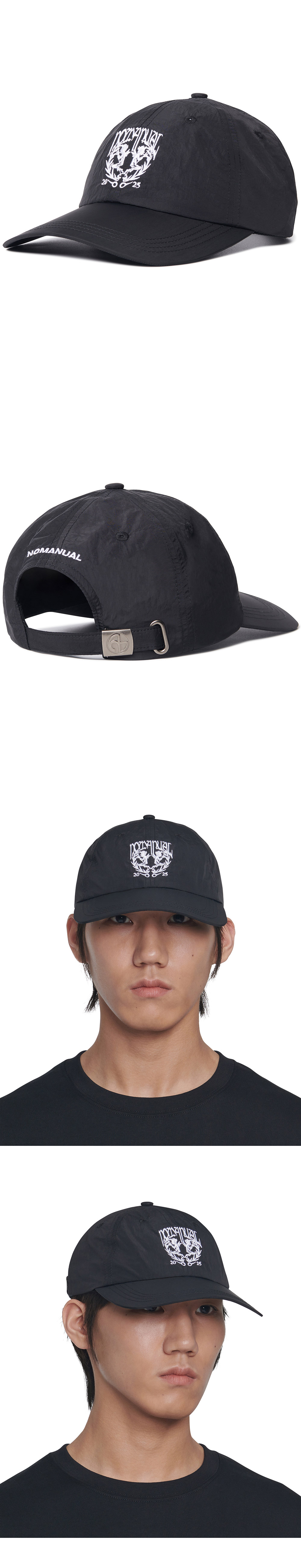 노매뉴얼 NM 엔젤 나일론 볼캡 블랙 | NOMANUAL | KREAM