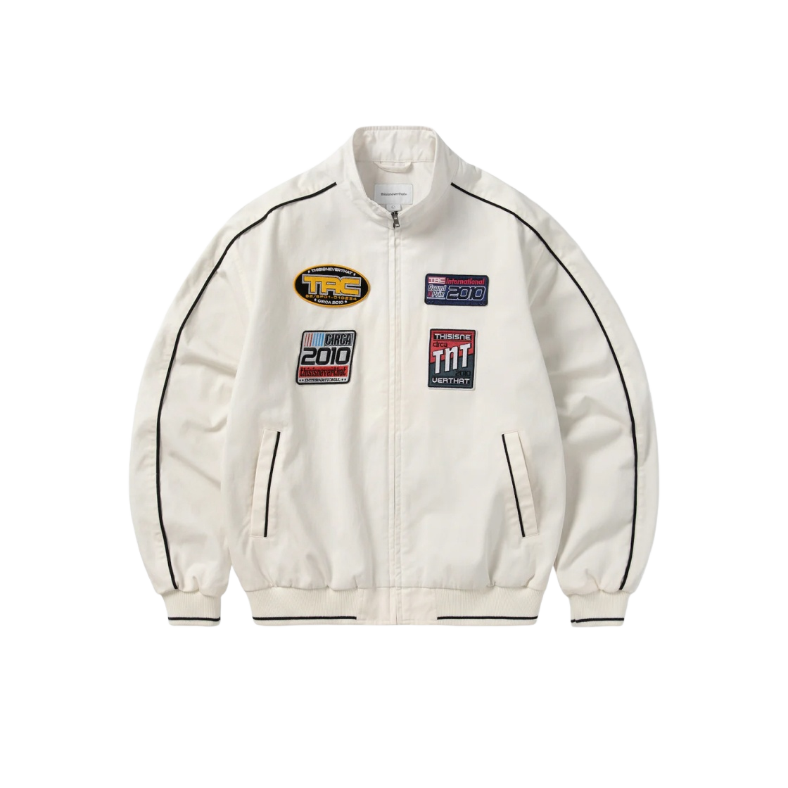 디스이즈네버댓 TRC 레이싱 자켓 오프 화이트 | Thisisneverthat | KREAM