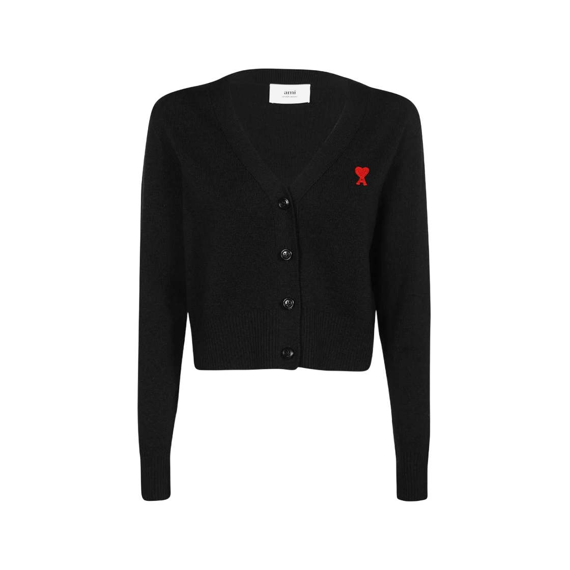 (W) 아미 스몰 하트 로고 울 가디건 | AMI | KREAM