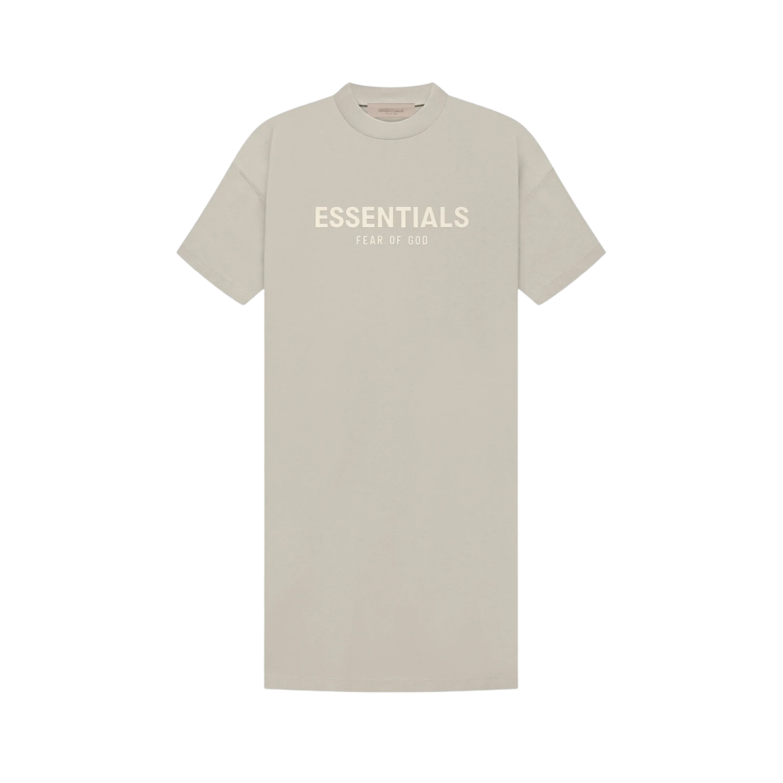 (W) 에센셜 티셔츠 드레스 스모크 - 22FW | Essentials | KREAM