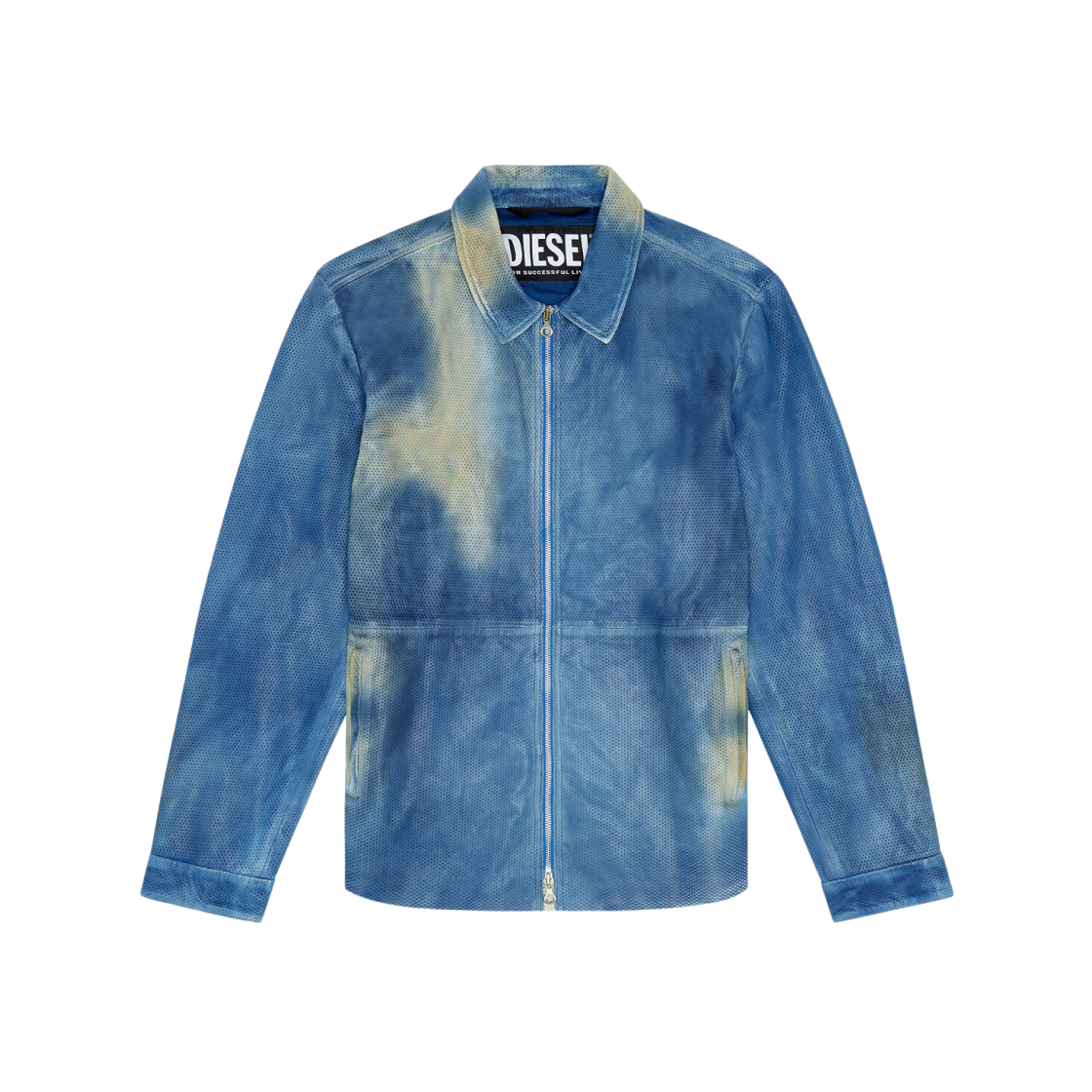 디젤 L-클라임 퍼포레이티드 레더 셔츠 자켓 블루 | Diesel | KREAM