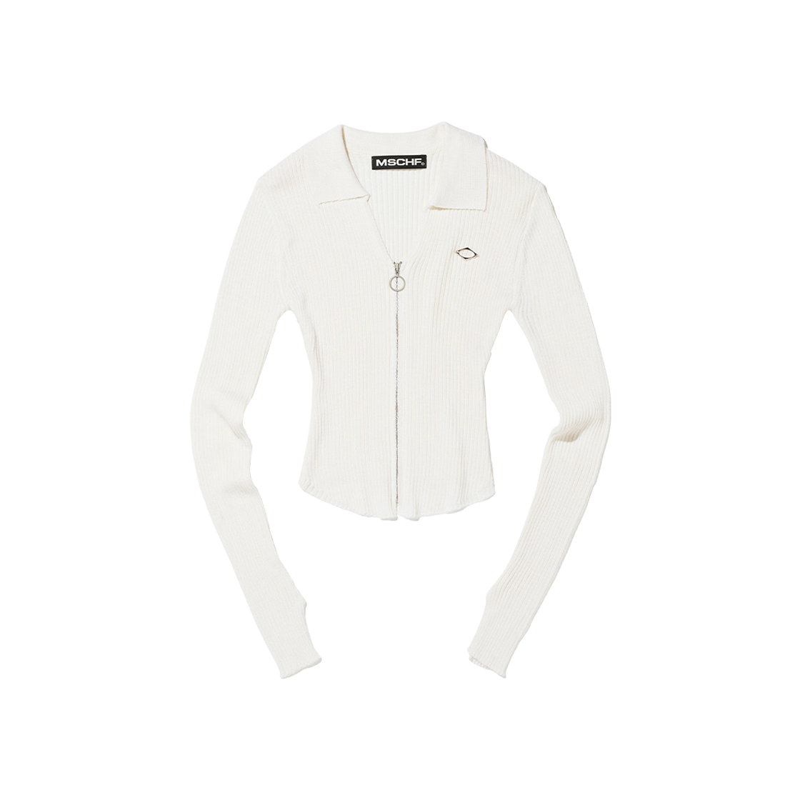 (W) 미스치프 니티드 롱 슬리브 셔츠 화이트 | Mischief | KREAM