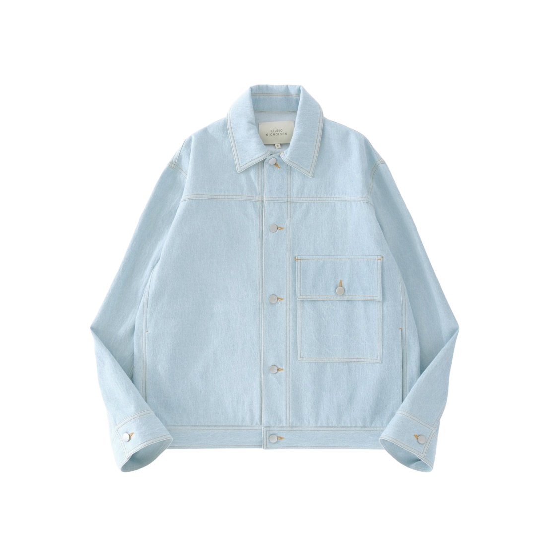 스튜디오 니콜슨 라자르 데님 자켓 아이스 블루 | Studio Nicholson | KREAM