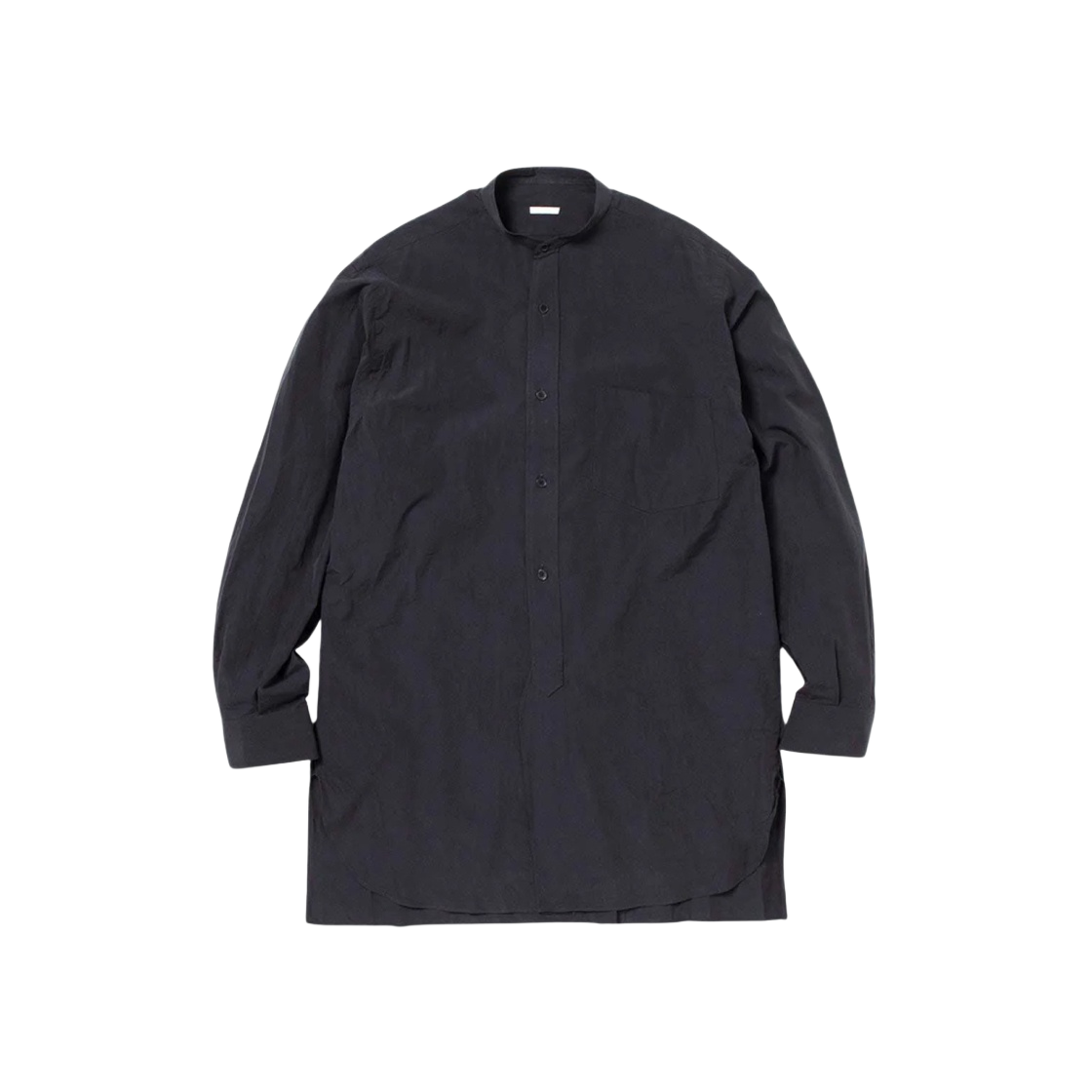 코모리 밴드 칼라 셔츠 네이비 - 23SS | Comoli | KREAM