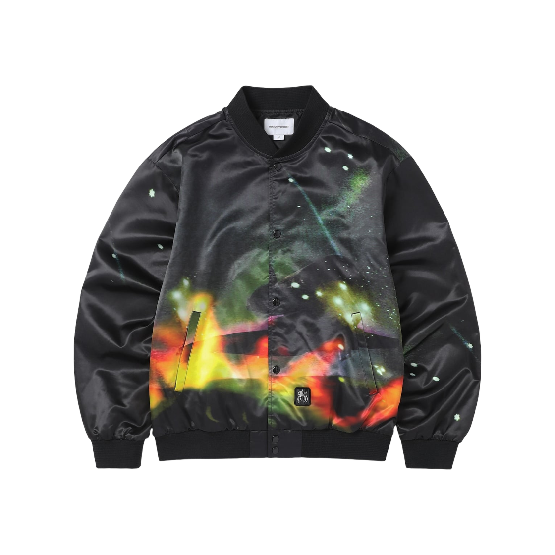 디스이즈네버댓 플레임 사틴 자켓 블랙 | Thisisneverthat | KREAM