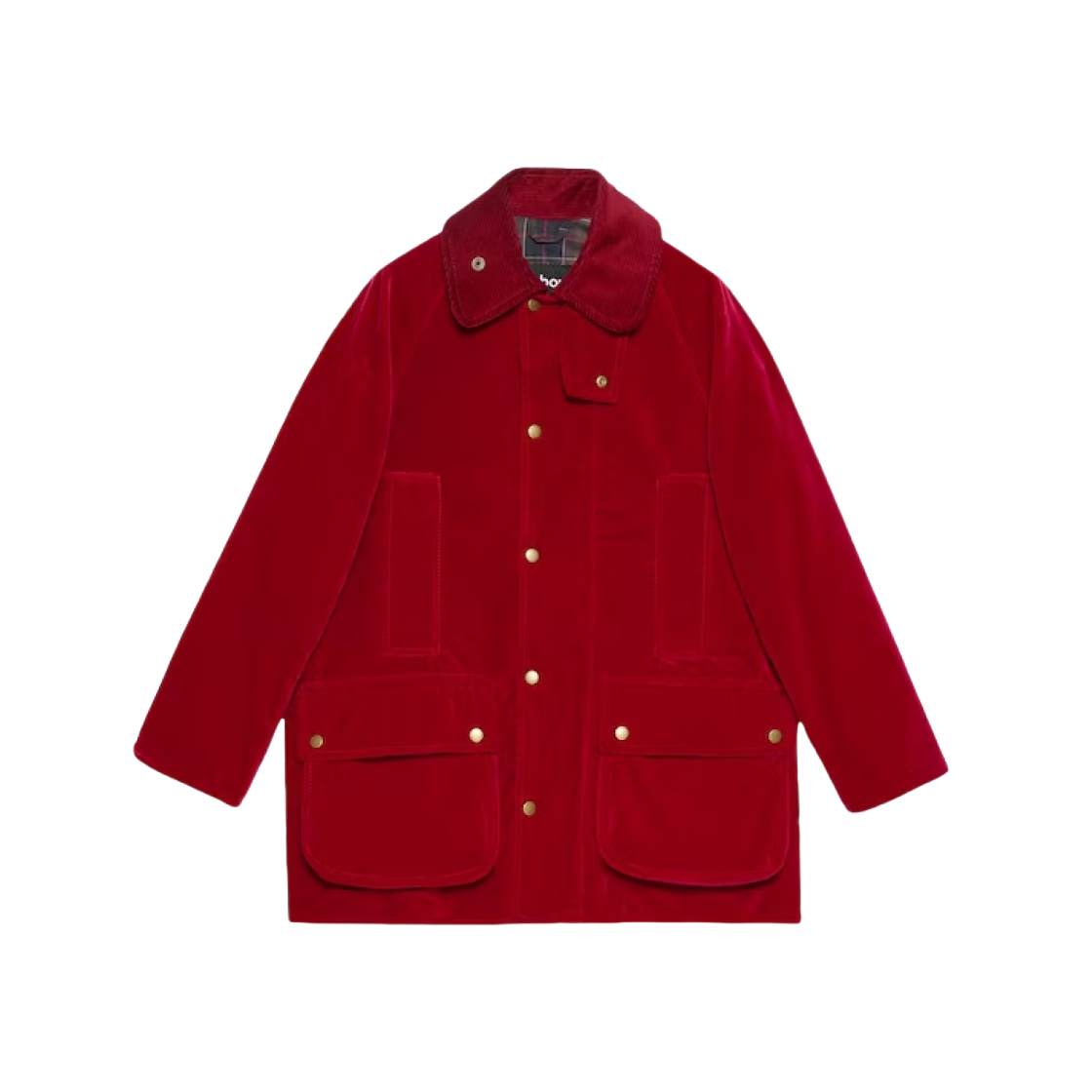 구찌 x 바버 벨벳 뷰포트 자켓 레드 | Gucci | KREAM