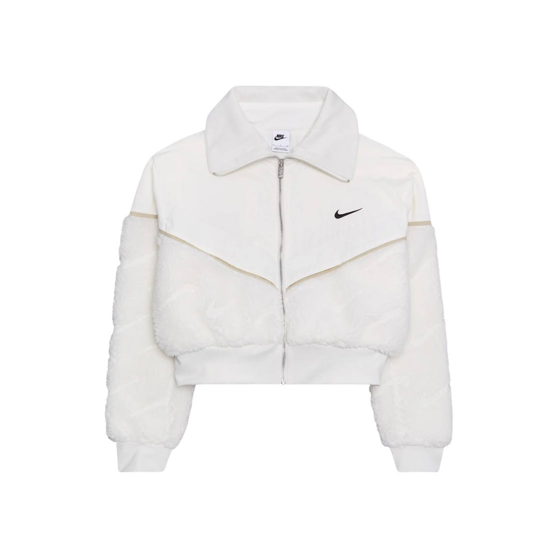 (W) 나이키 아이콘 클래쉬 플리스 자켓 화이트 - 아시아 | Nike | KREAM