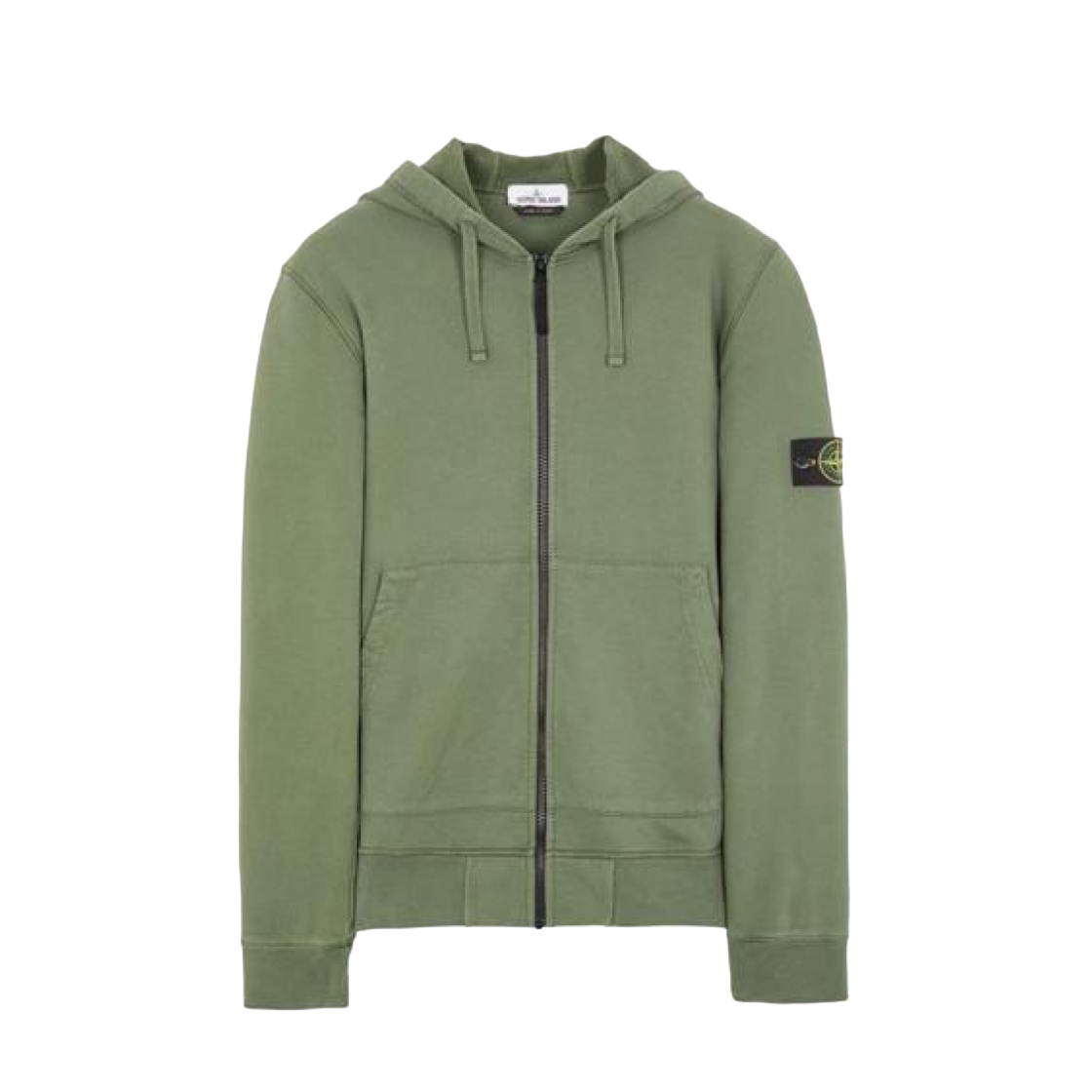 스톤 아일랜드 64220 풀 집업 후드 스웨트셔츠 올리브 - 21FW | Stone Island | KREAM