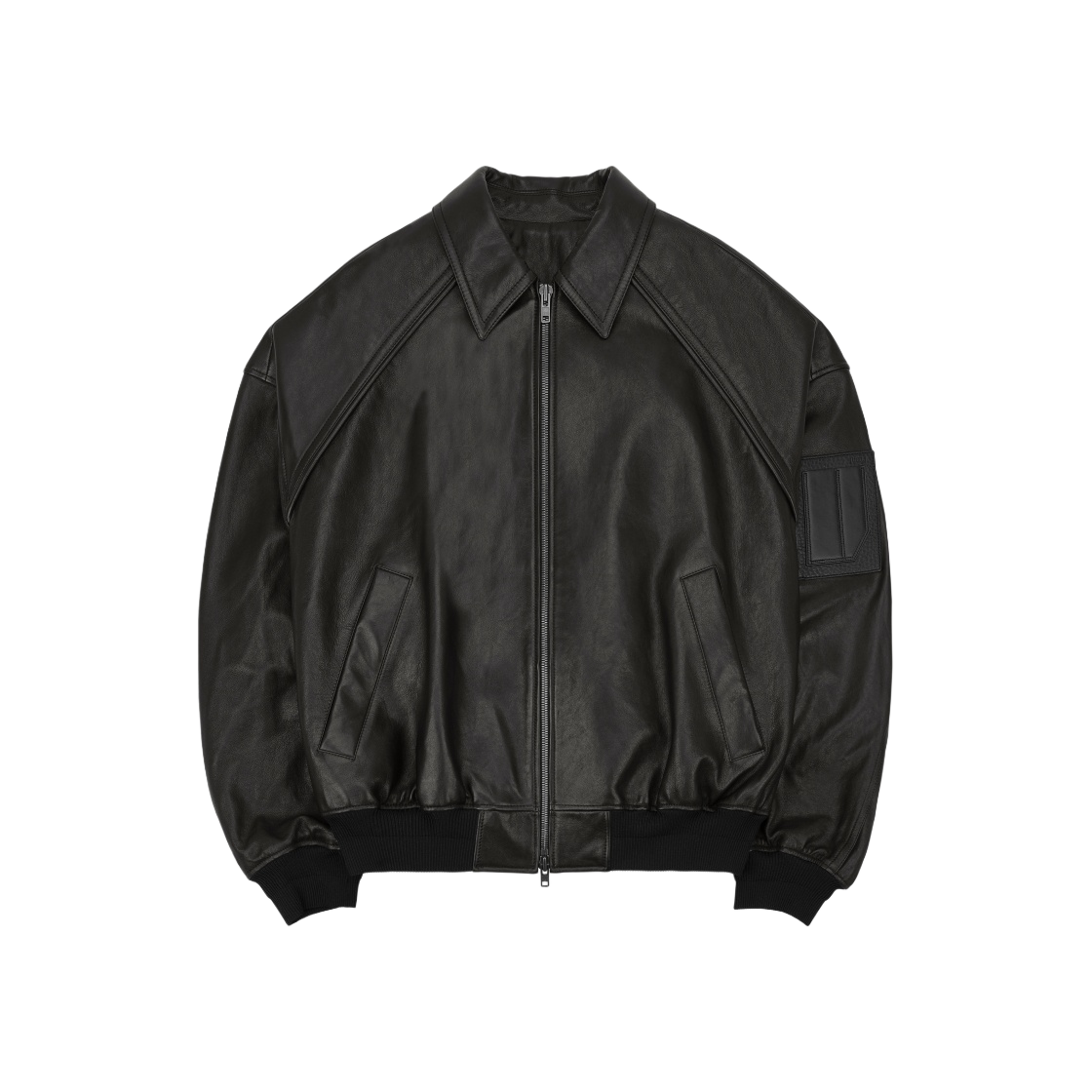 준지 램스킨 칼라 MA-1 점퍼 블랙 - 24SS | JUUN.J | KREAM