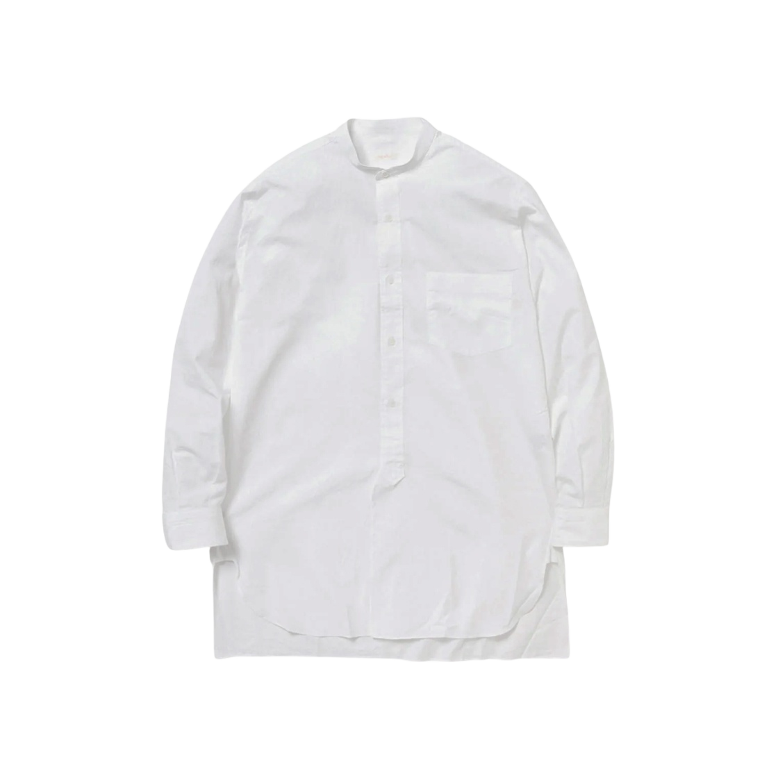 코모리 밴드 칼라 셔츠 화이트 - 23SS | Comoli | KREAM