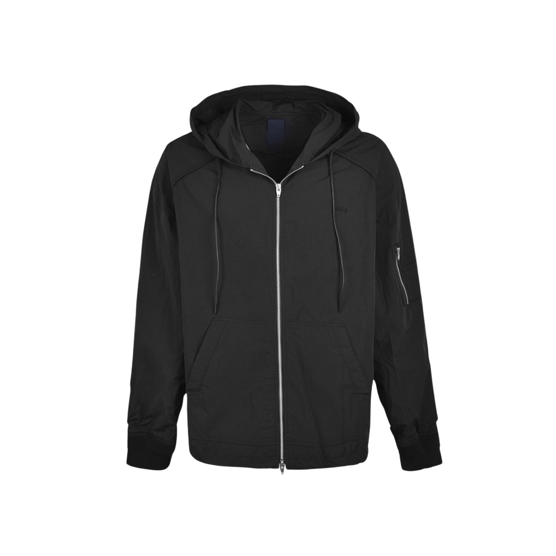 준지 나일론 MA-1 후드 집업 블랙 - 23FW | JUUN.J | KREAM