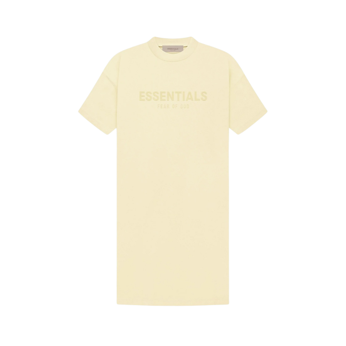 (W) 에센셜 티셔츠 드레스 카나리 - 22FW | Essentials | KREAM
