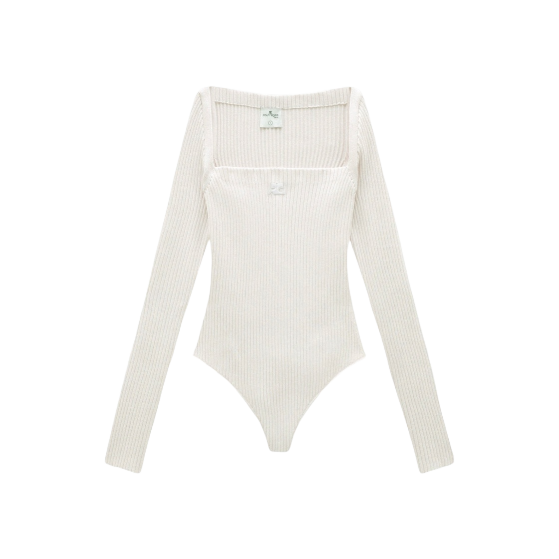(W) 꾸레쥬 립 바디수트 화이트 | Courreges | KREAM
