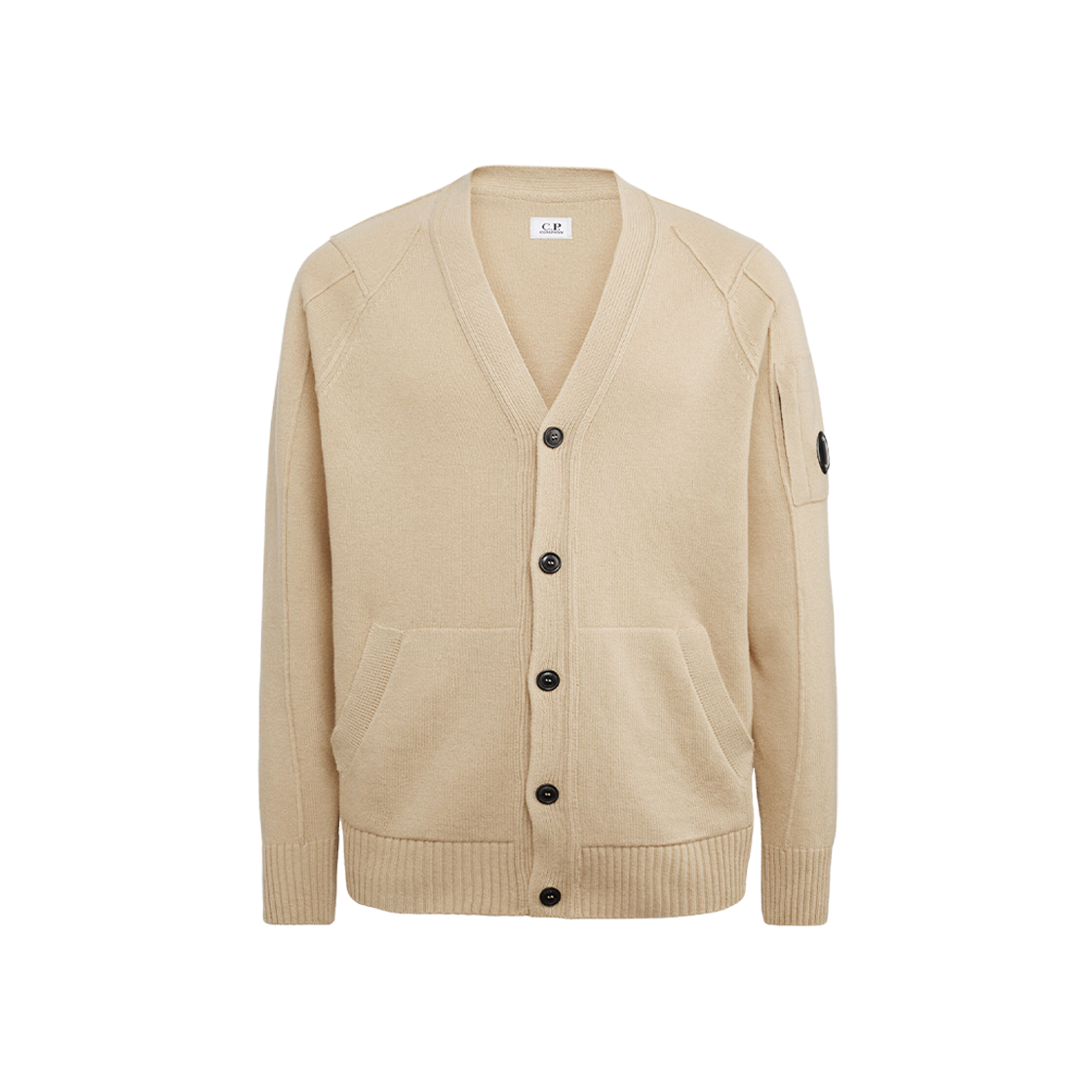 C.P. 컴퍼니 램스울 가디건 모하비 데저트 옐로우 - 23FW | C.P. Company | KREAM