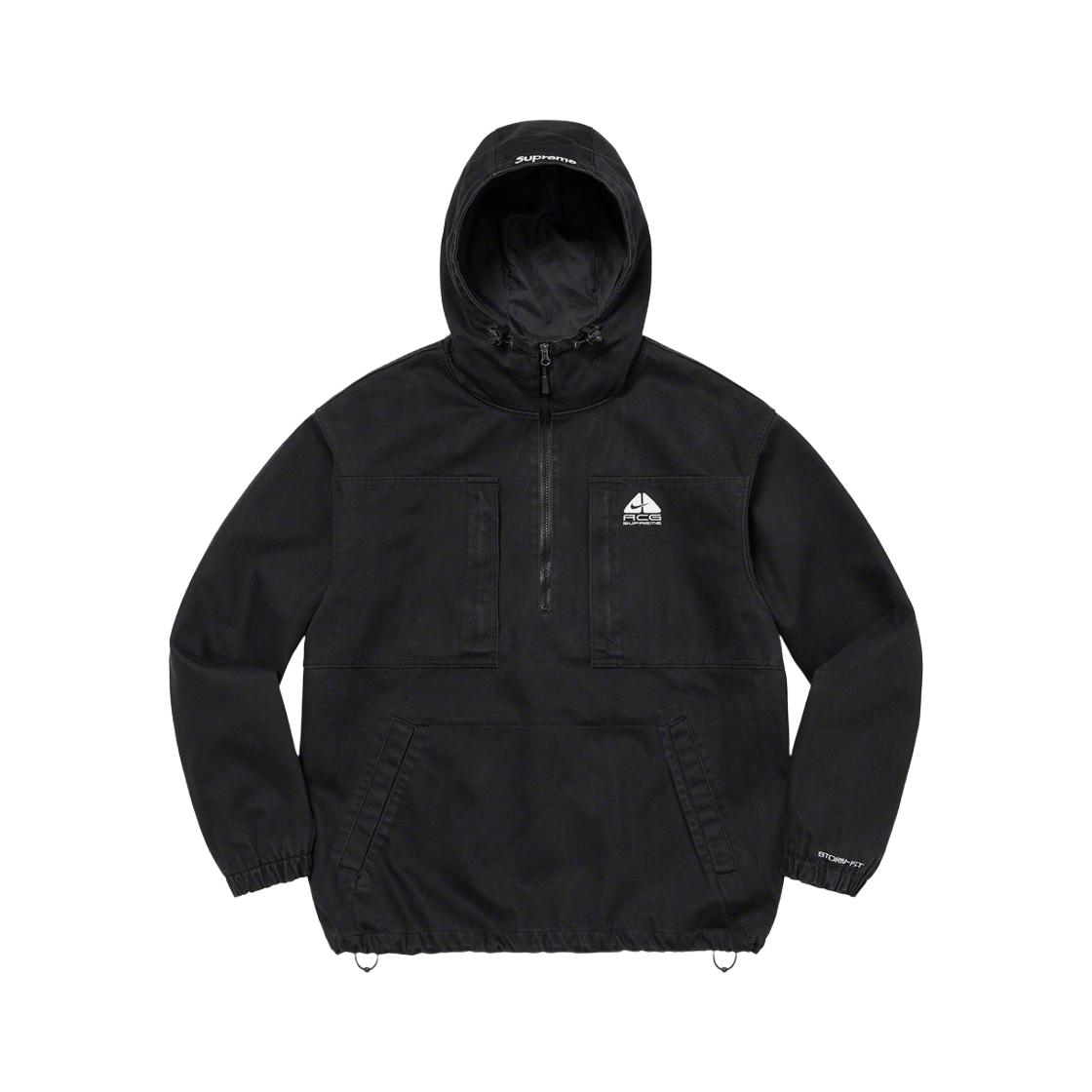 슈프림 x 나이키 ACG 데님 풀오버 블랙 - 22FW | Supreme | KREAM