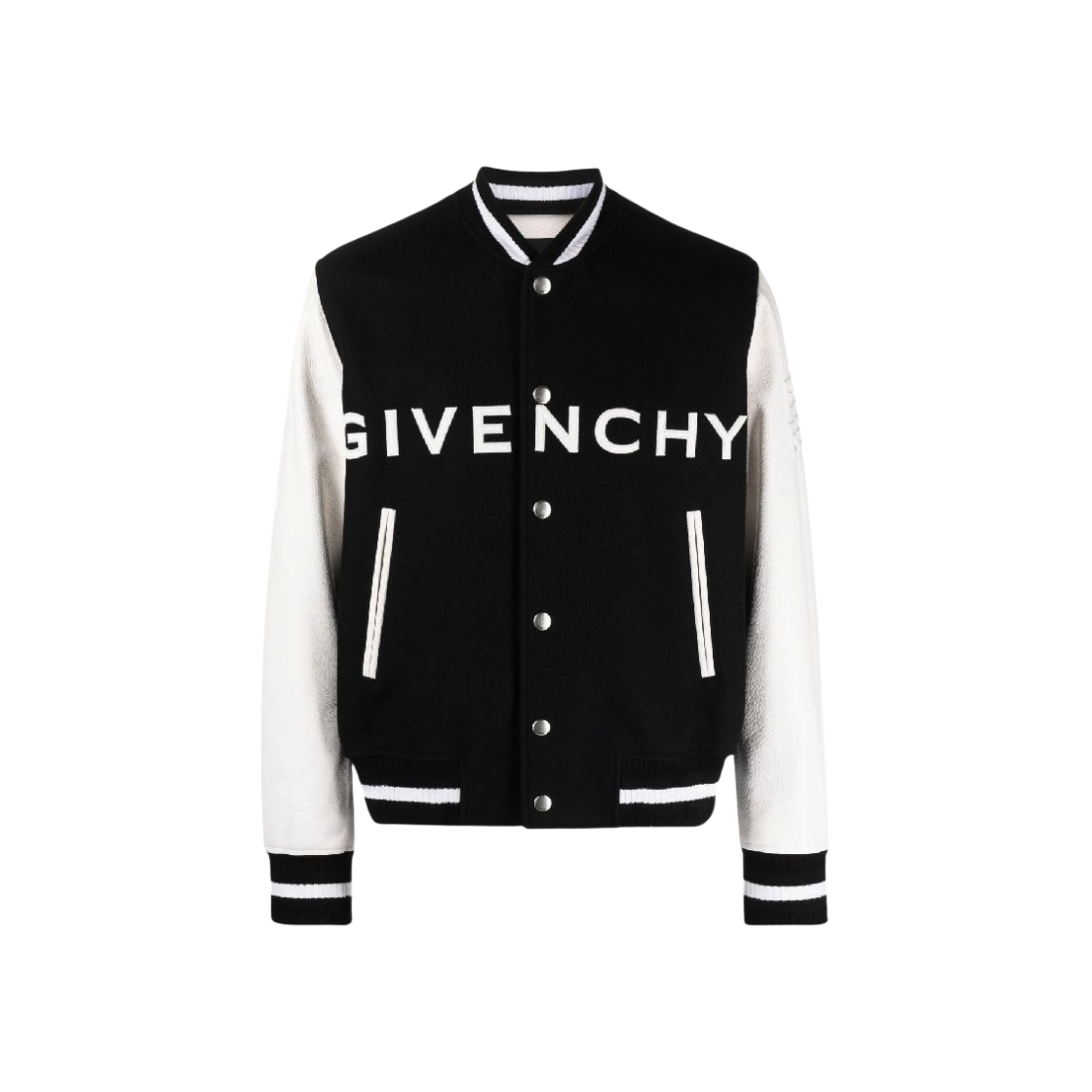 지방시 컬리지 바시티 자켓 블랙 화이트 | Givenchy | KREAM