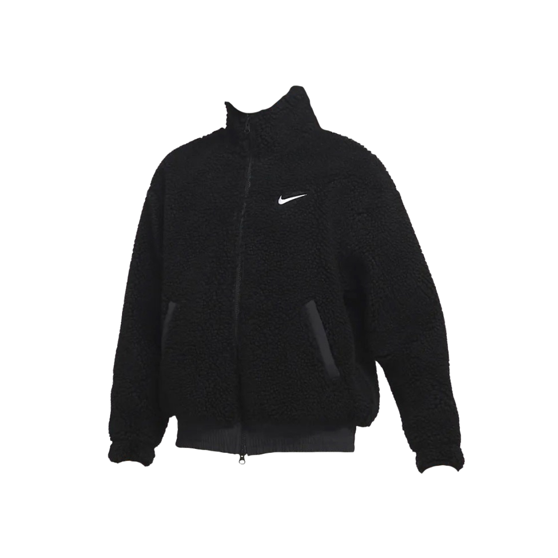 (W) 나이키 NSW 스우시 플러시 자켓 블랙 - 아시아 | Nike | KREAM