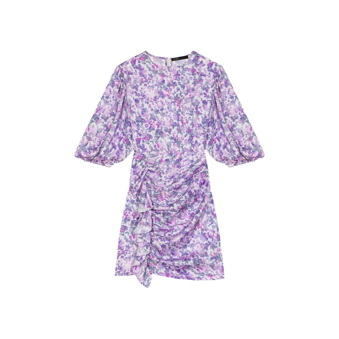 (W) 마쥬 플로럴 드레이프 숏 드레스 블로터 플라워 | Maje | KREAM