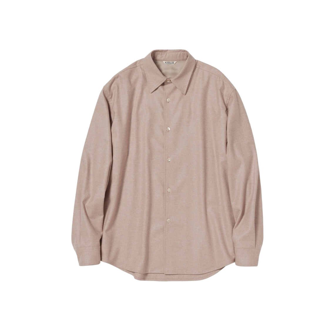 오라리 울 풀링 플란넬 셔츠 탑 라이트 핑크 - 22AW | Auralee | KREAM