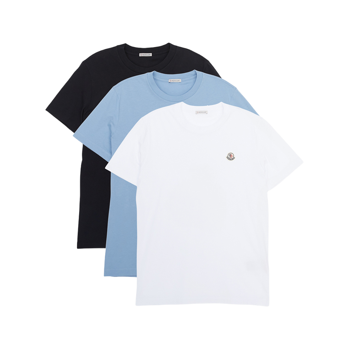 몽클레르 숏 슬리브 티셔츠 화이트 (3팩) - 25SS | Moncler | KREAM