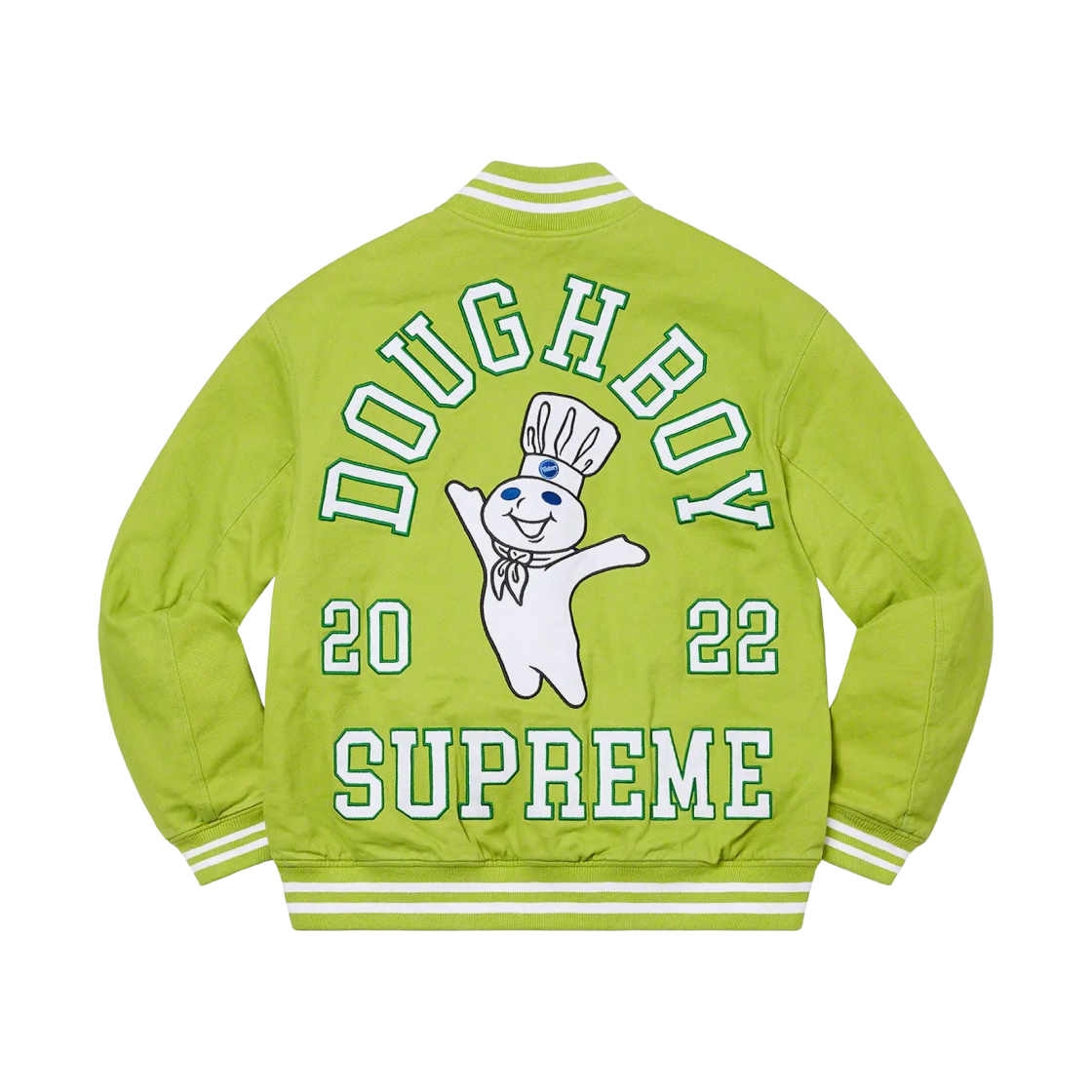 슈프림 미첼 & 네스 도우보이 트윌 바시티 자켓 그린 - 22FW | Supreme | KREAM