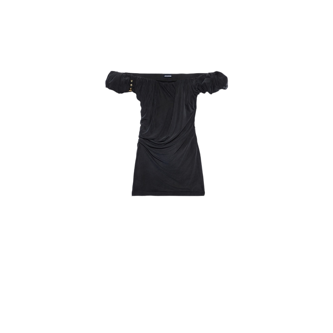 (W) 자크뮈스 라 로브 시세리 어시메트릭 드레이프 미니 드레스 블랙 | Jacquemus | KREAM