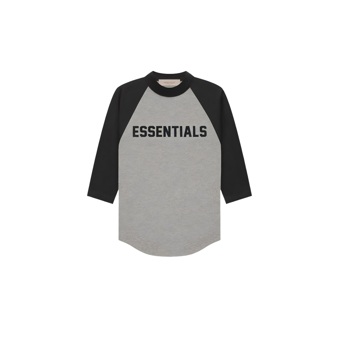 (키즈) 에센셜 3/4 슬리브 베이스볼 티셔츠 다크 오트밀 - 22SS | Essentials | KREAM