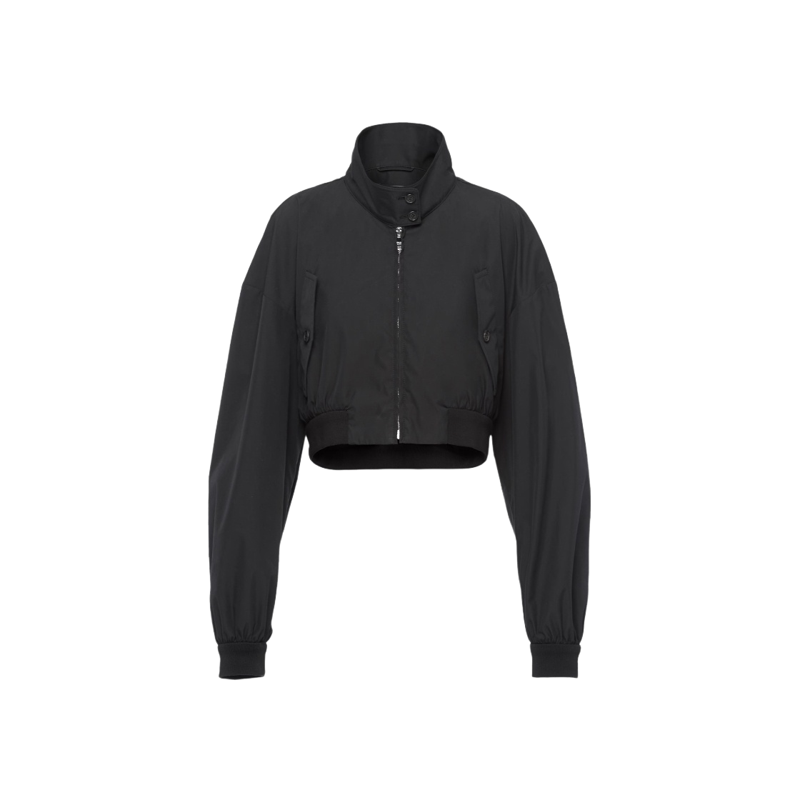 (W) 프라다 파나마 코튼 블루종 자켓 블랙 | Prada | KREAM