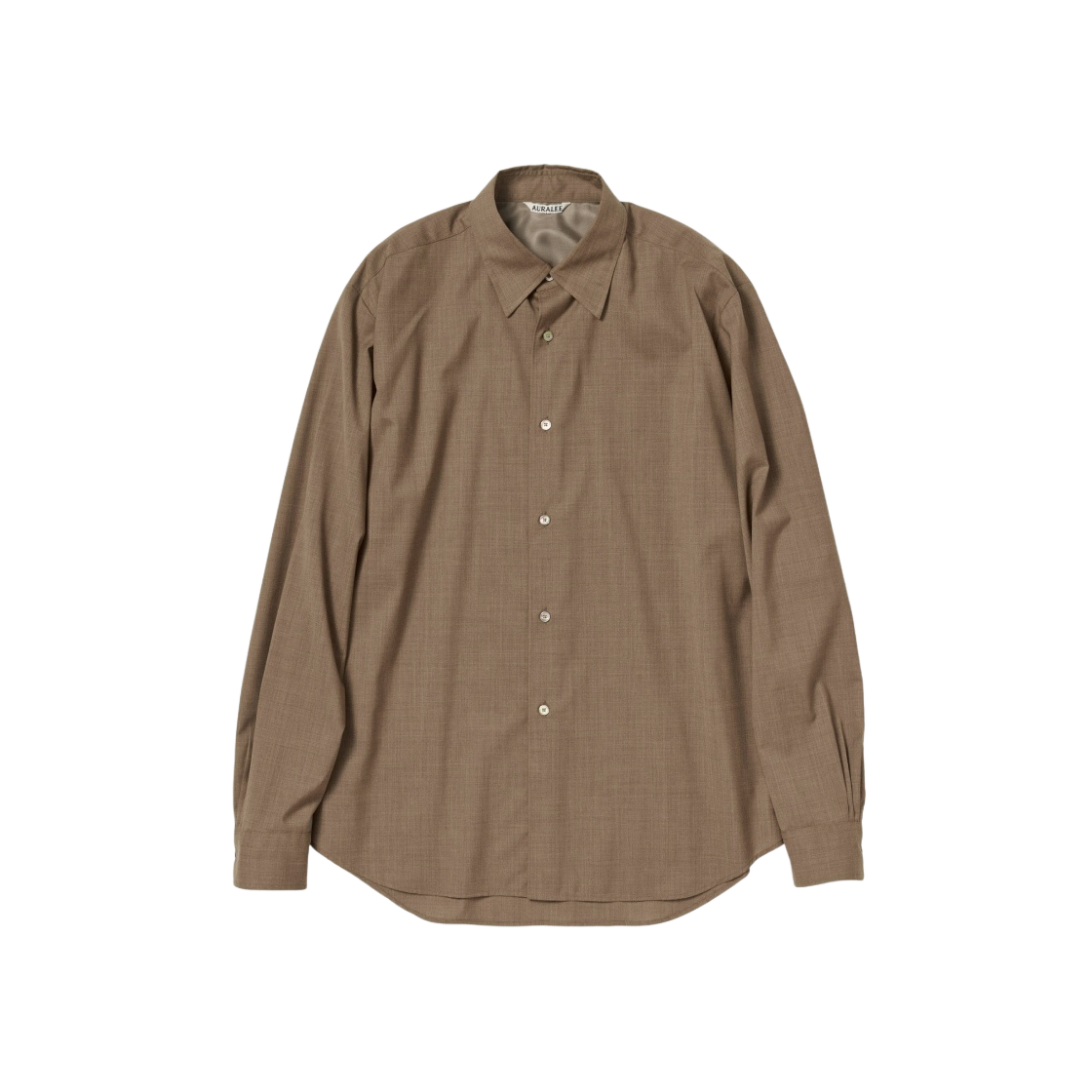 오라리 슈퍼 파인 트로피칼 울 셔츠 탑 브라운 - 23SS | Auralee | KREAM