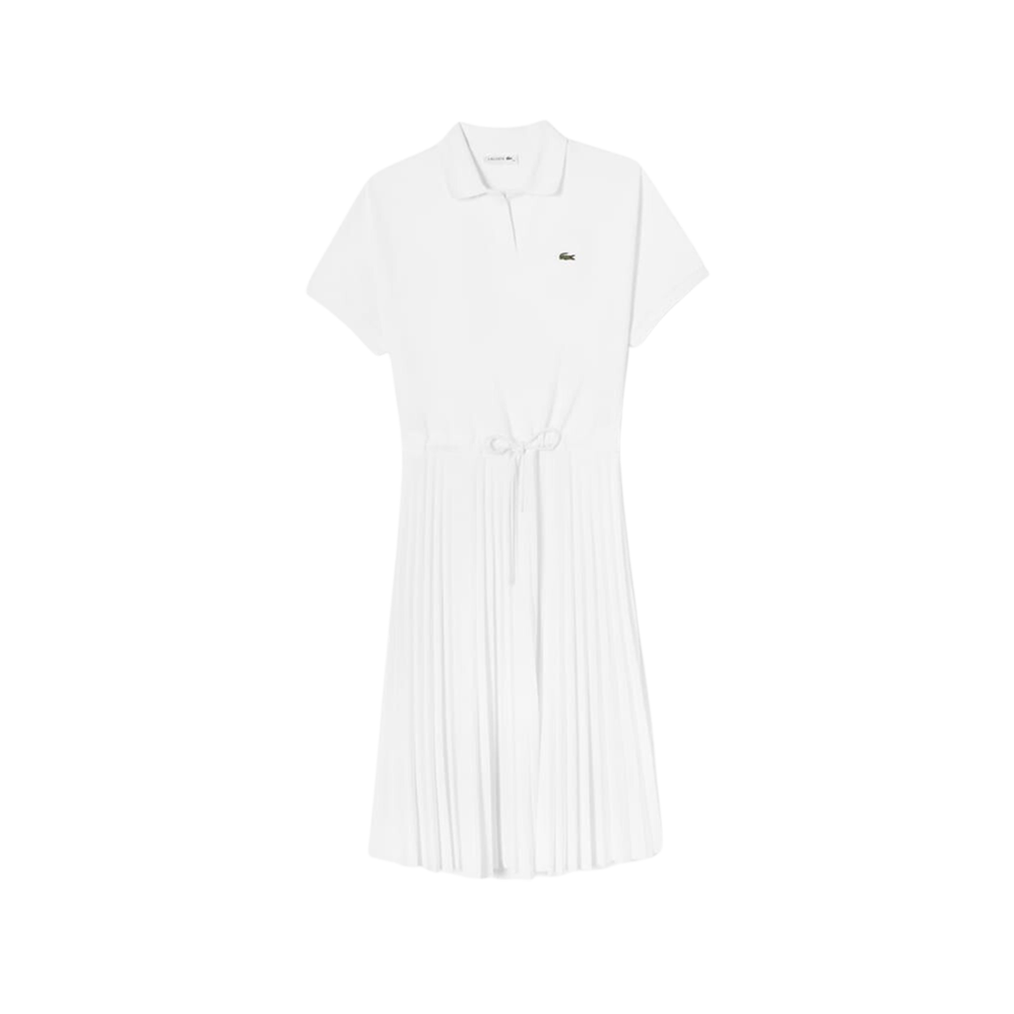 (W) 라코스테 플리츠 폴로 드레스 화이트 | Lacoste | KREAM