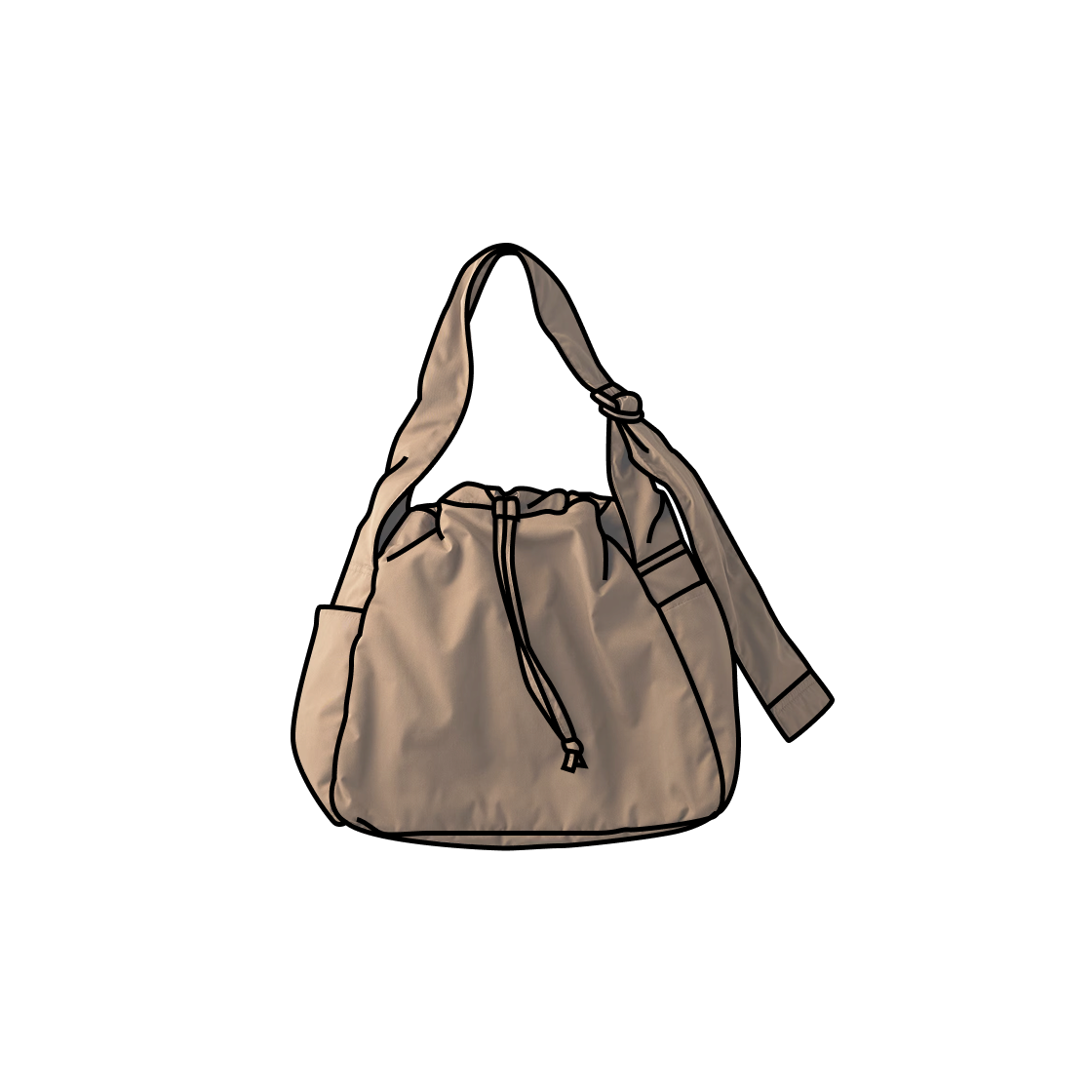 유니클로 C 소프트 퍼피 숄더백 브라운 - KR | Uniqlo | KREAM