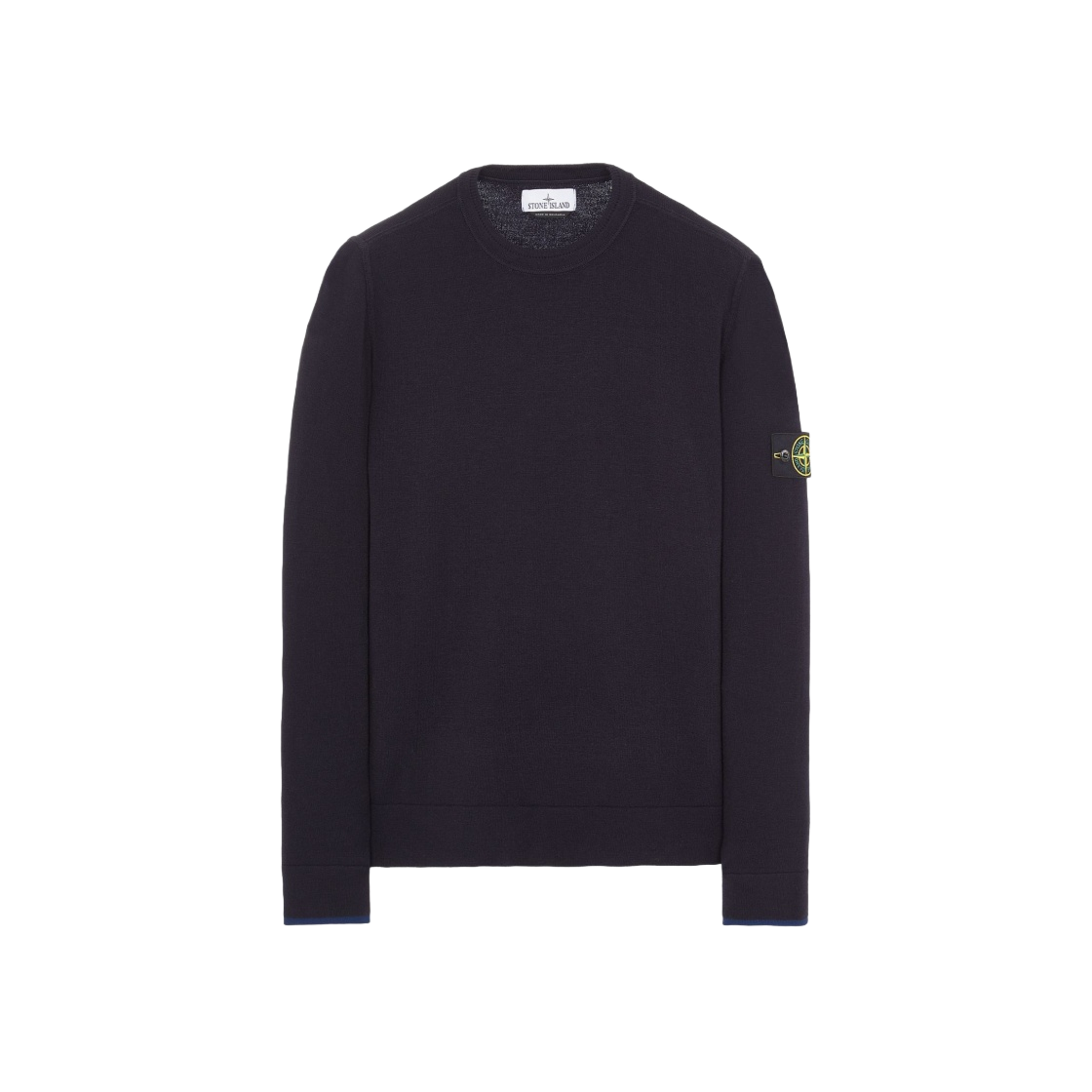 스톤 아일랜드 526A1 스타킹 스티치 울 크루넥 니트 네이비 블루 - 23FW | Stone Island | KREAM