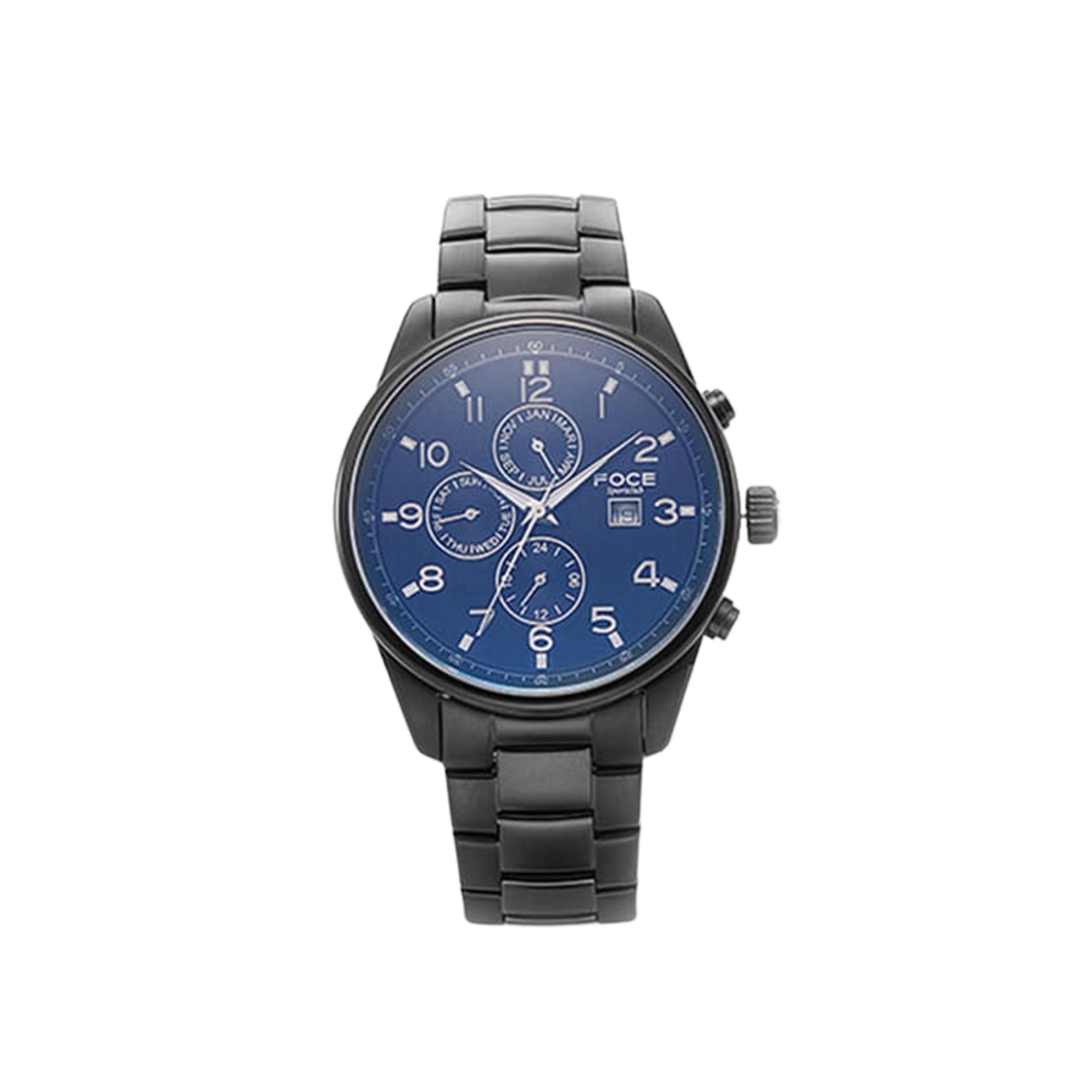 포체 43mm 메탈 워치 블루 | Foce | KREAM