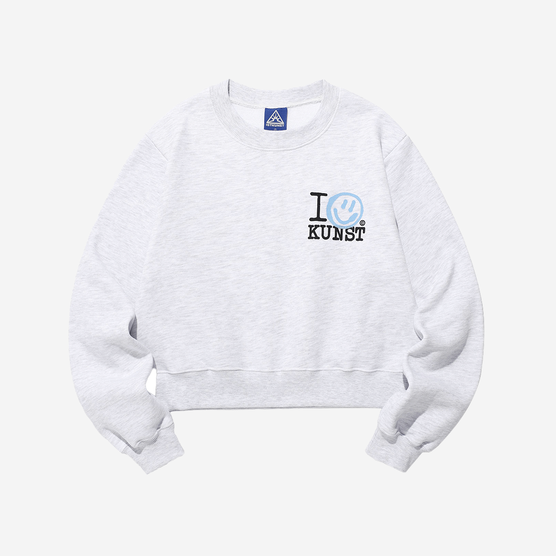 이스트쿤스트 아이 스마일리 쿤스트 스웻셔츠 라이트그레이 | ISTKUNST | KREAM