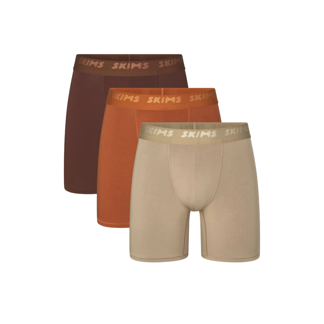 스킴스 스트레치 5 박서 브리프 3팩 브론즈 멀티 | Skims | KREAM