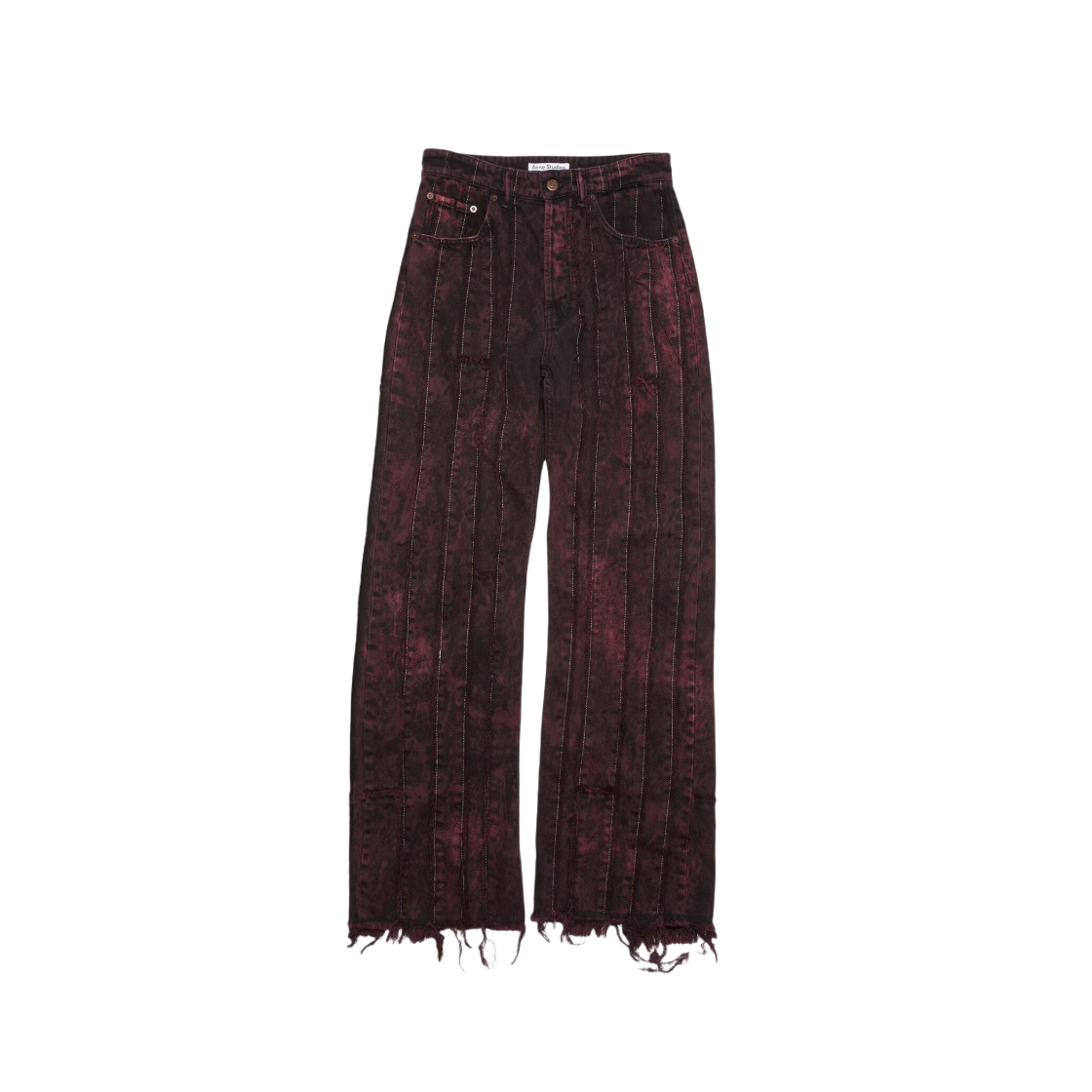 (W) 아크네 스튜디오 루즈 핏 진 2021F 블랙 와인 레드 | Acne Studios | KREAM