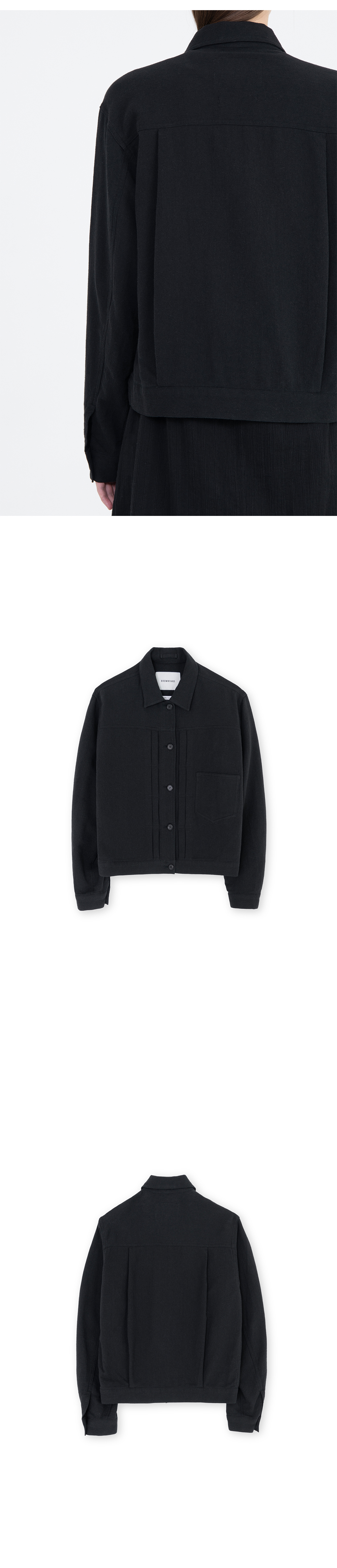 브라운야드 W 타입 1 트러커 자켓 블랙 | BROWNYARD | KREAM