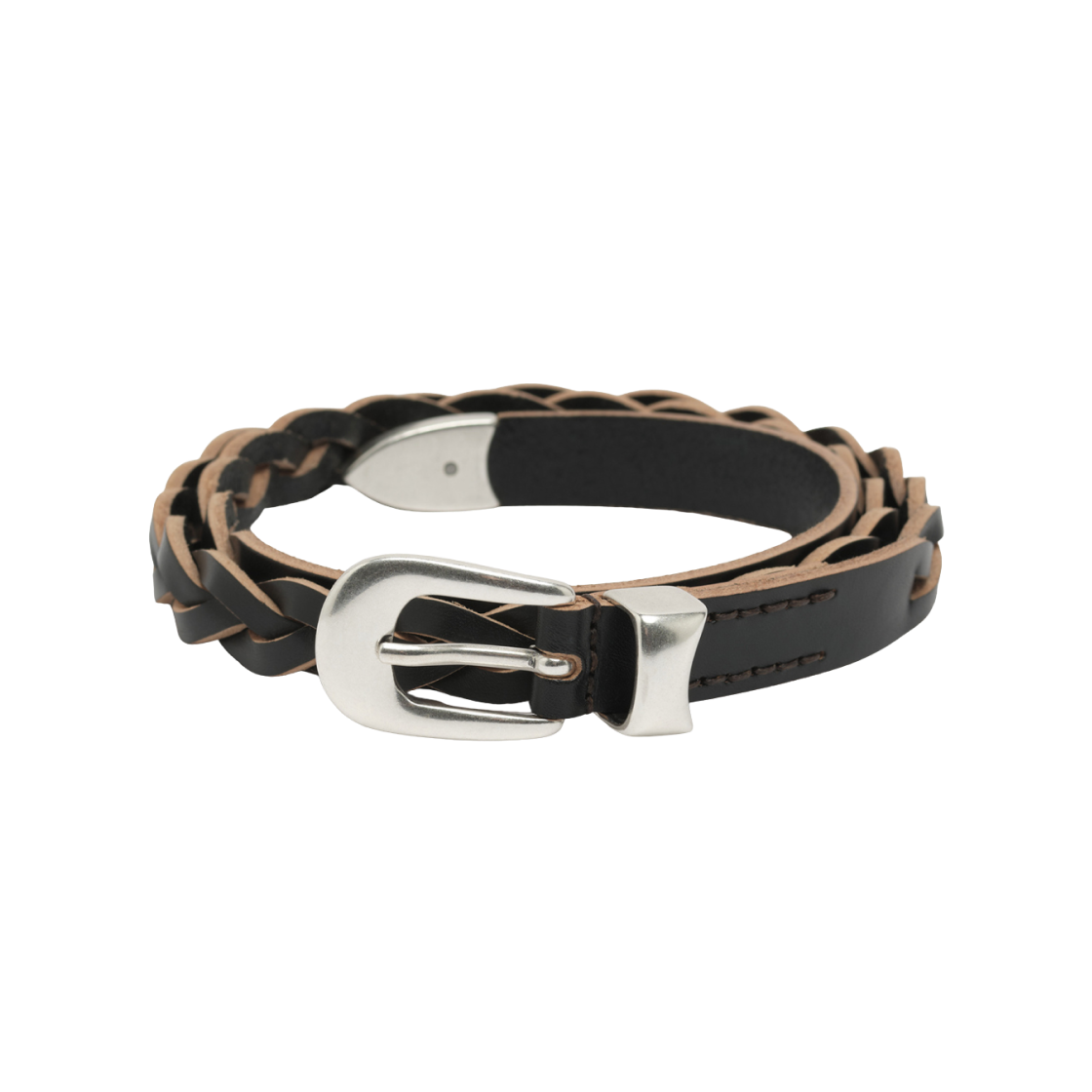 아워레가시 2cm 브레이디드 벨트 레더 블랙 | Our Legacy | KREAM