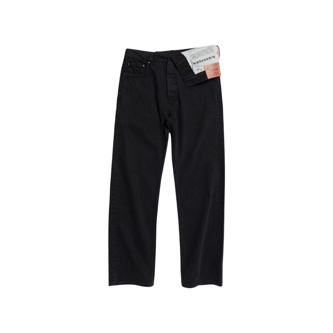 와이프로젝트 어시메트릭 웨이스트 진 헤비 SW 블랙 - 23FW | Y/Project | KREAM