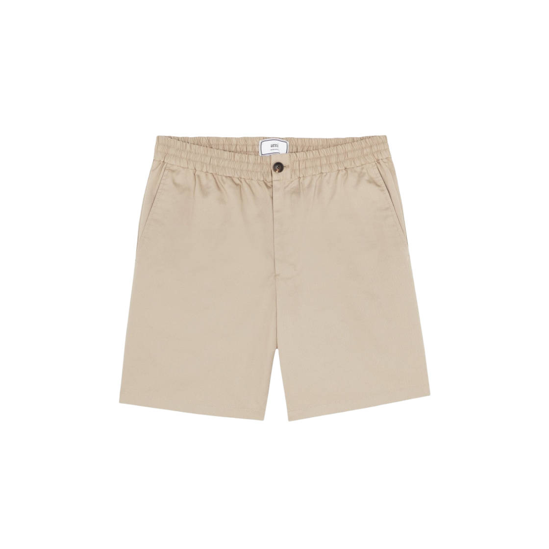 아미 엘라스틱사이즈드 웨이스트 버뮤다 쇼츠 베이지 - 21SS | AMI | KREAM