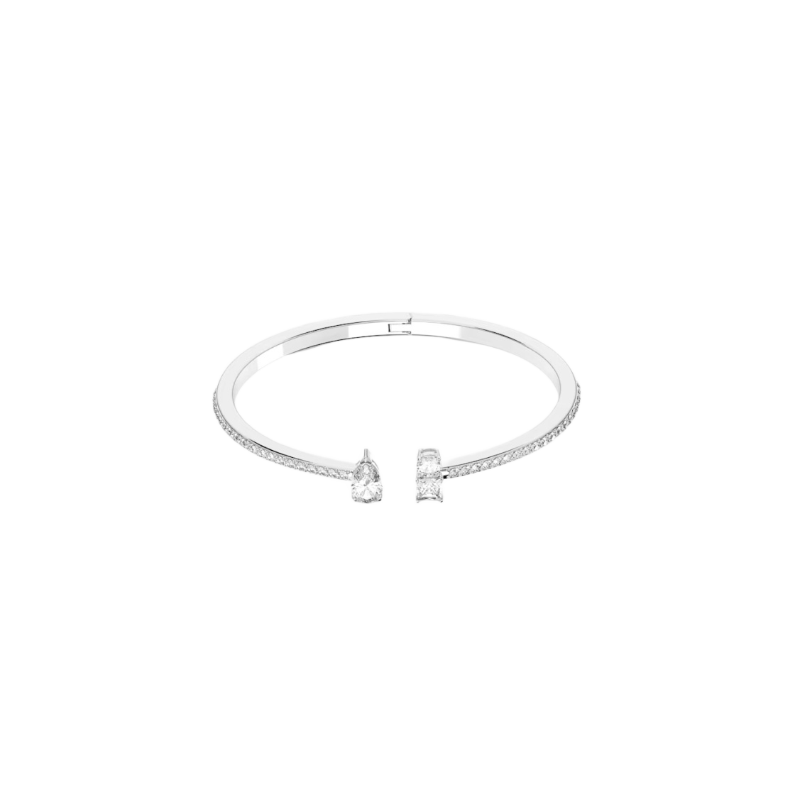 (W) 스와로브스키 어트랙트 커프 화이트 로듐 플래팅 | Swarovski | KREAM