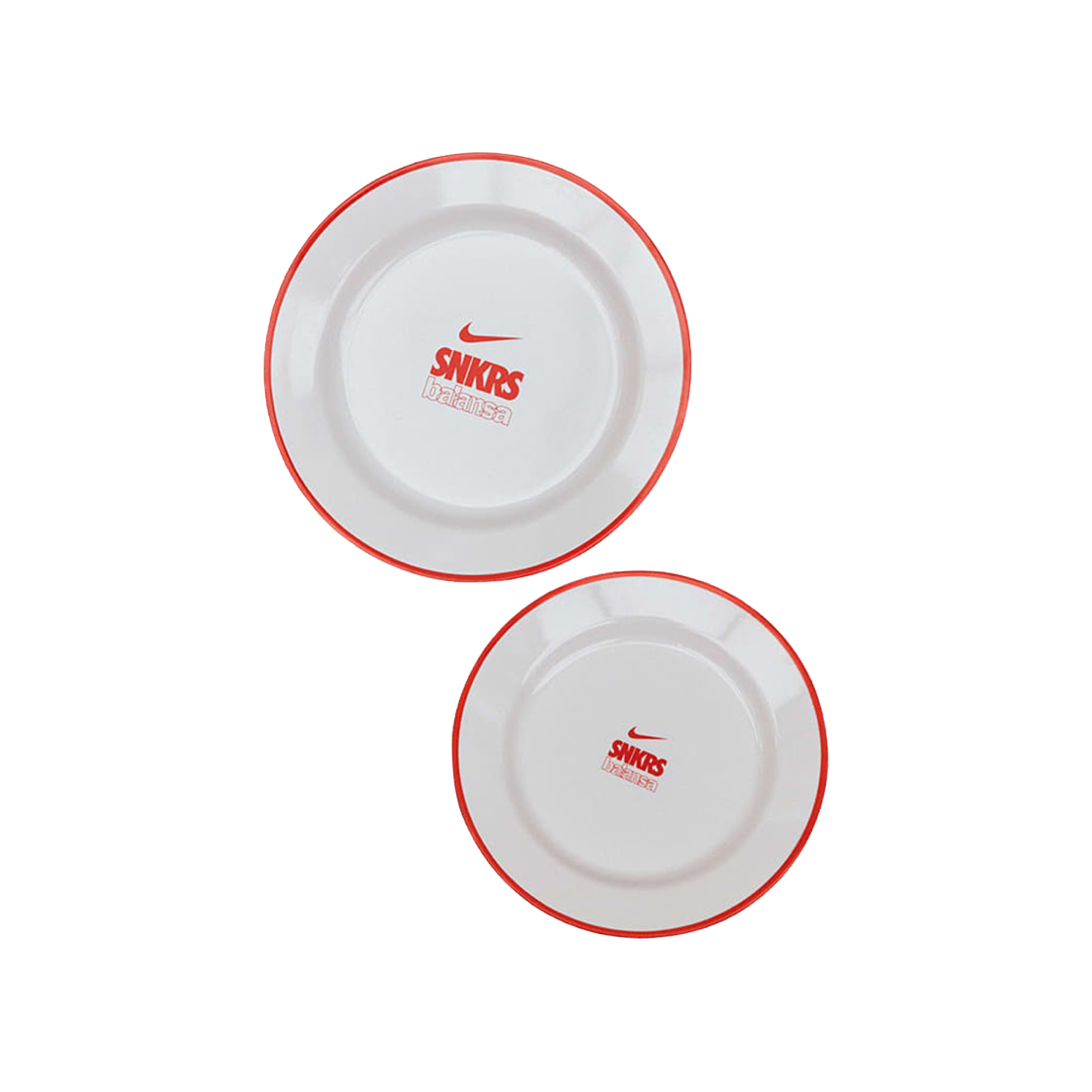 나이키 x 발란사 SNKRS 원형 접시 세트 화이트 | Nike | KREAM