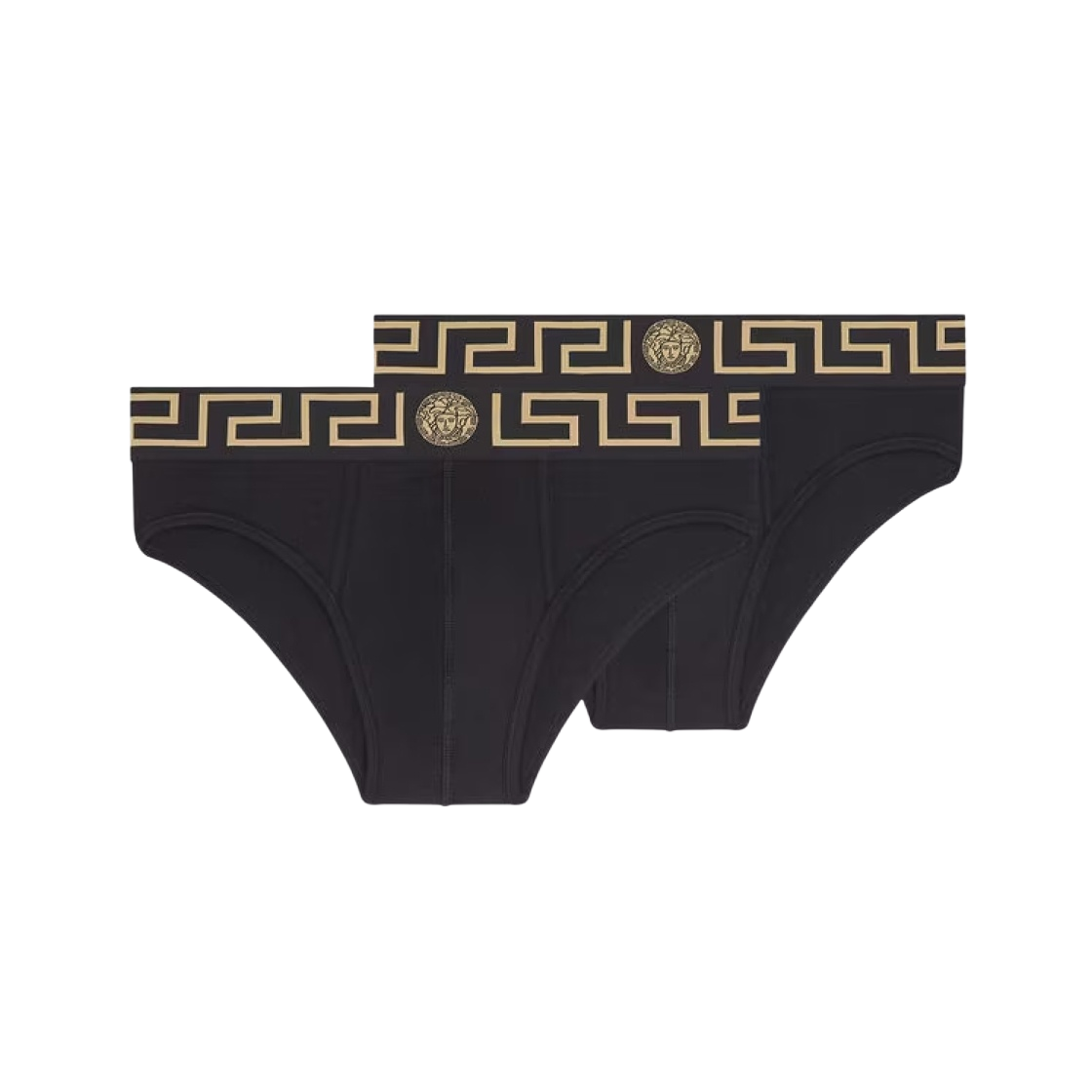 베르사체 그레카 보더 브리프 블랙 (2개입) | Versace | KREAM