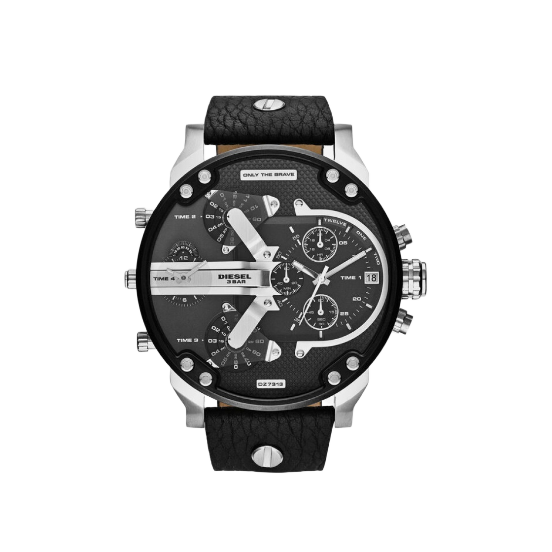 디젤 DZ7313 미스터 대디 2.0 멀티펑션 57mm 레더 블랙 | Diesel | KREAM