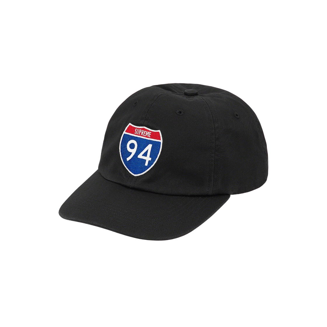 슈프림 인터스테이트 6-패널 캡 블랙 - 20FW | Supreme | KREAM