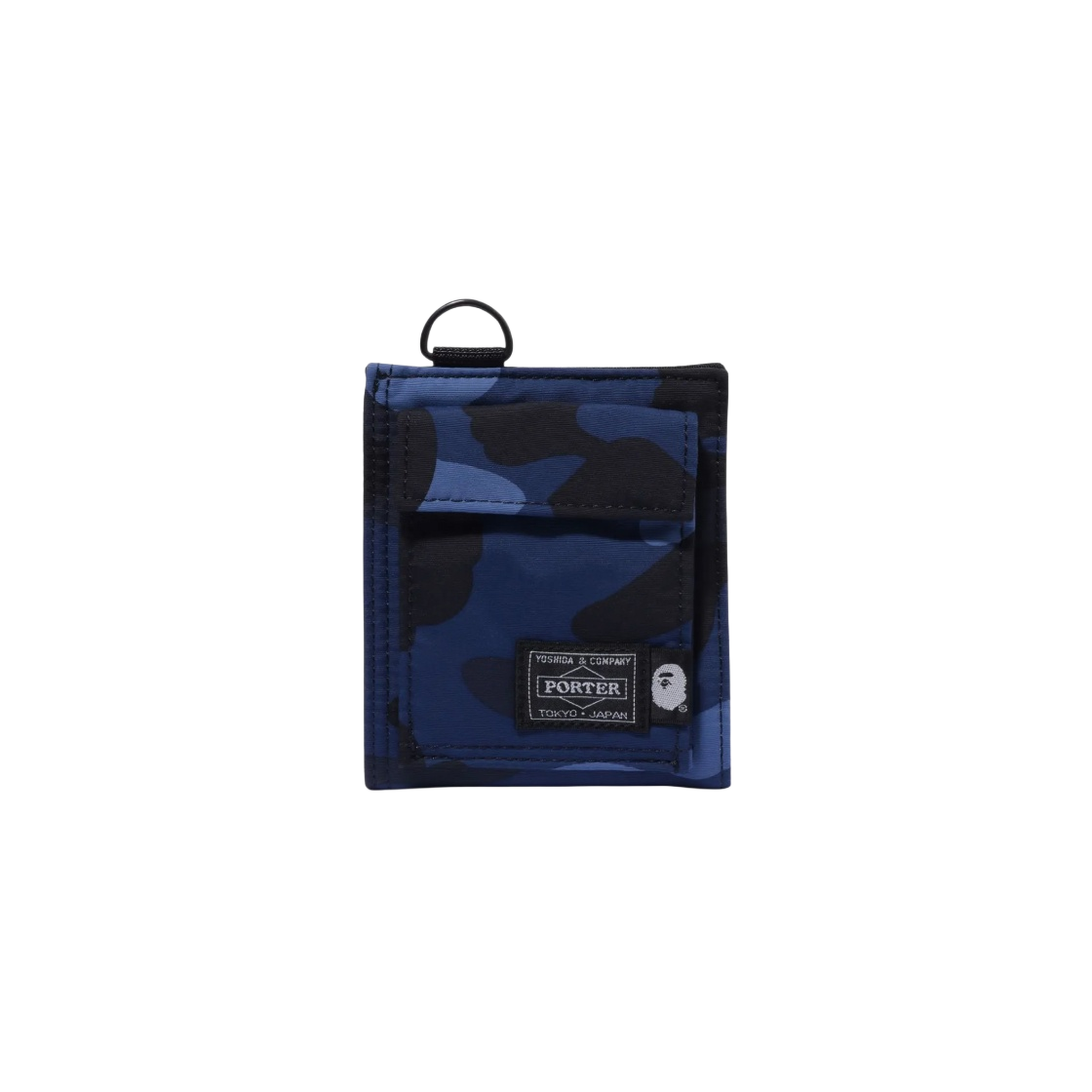 포터 x 베이프 컬러 카모 월렛 네이비 | Porter | KREAM